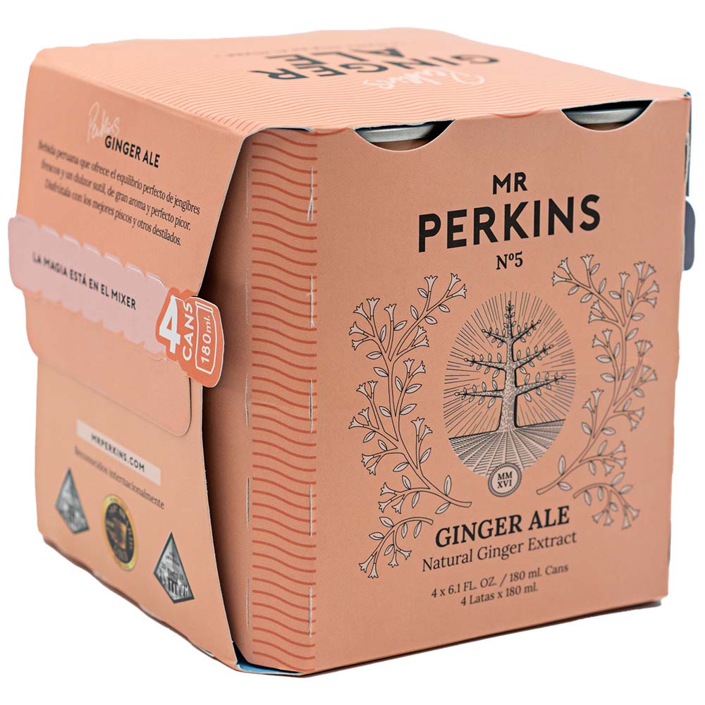 Ginger Ale MR PERKINS 4 Pack Lata 180ml | Vivanda