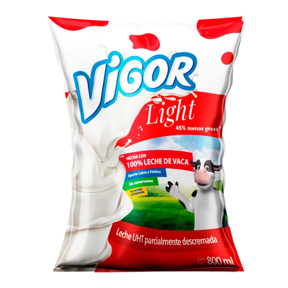 Leche Light VIGOR Bolsa 800ml | Vivanda